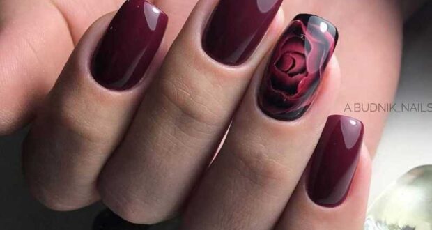 Стильные идеи бордового маникюра😍🤩 - Же-Жур